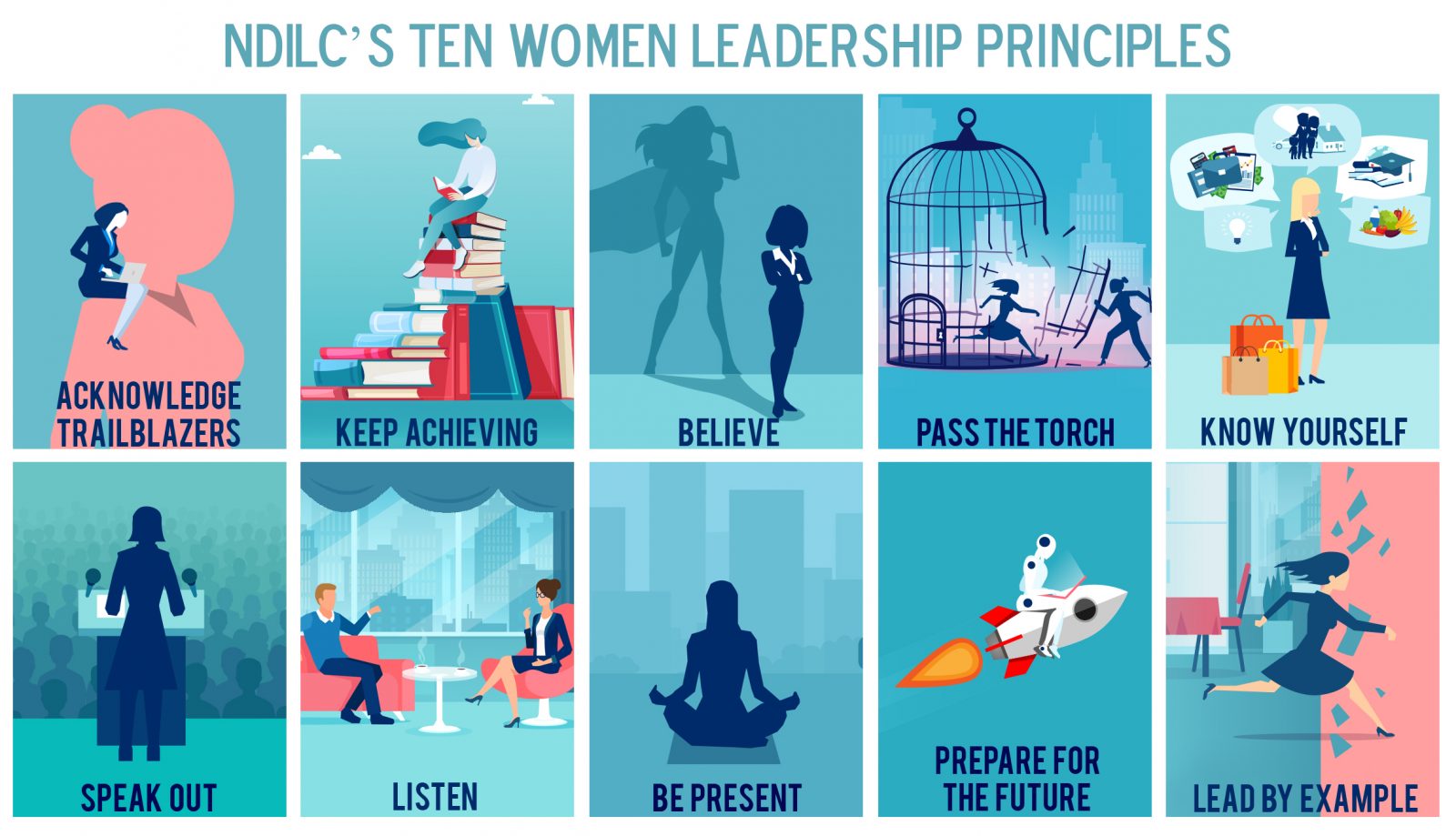 Ndilc Introduces Ten Women Leadership Principles Nawrb
