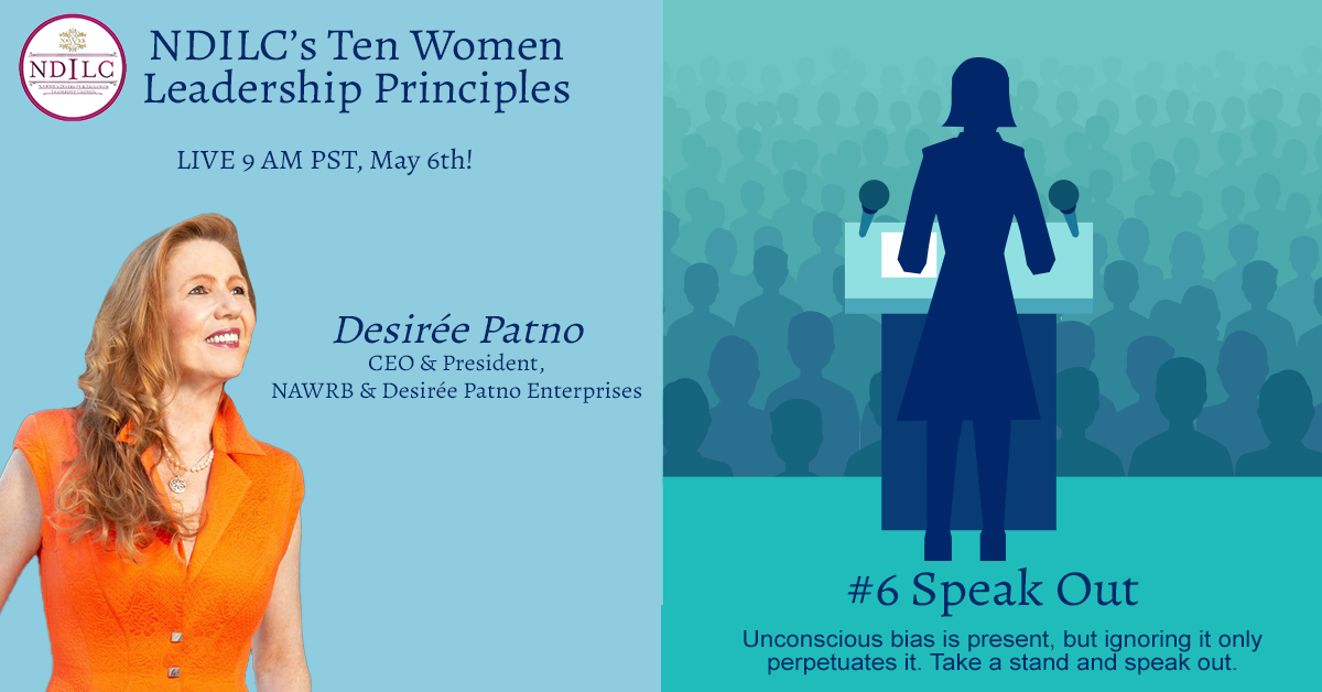 Speakout With Desirée Patno Ndilcs Ten Women Leadership Principles